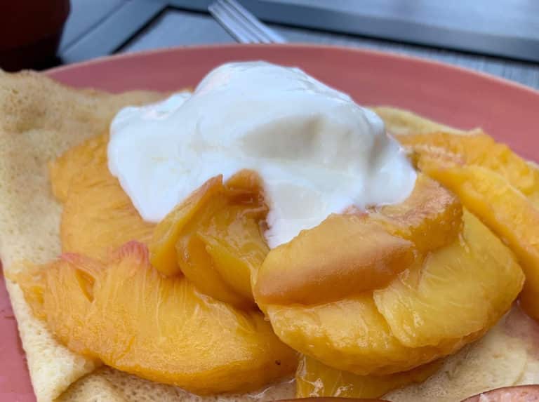 Mouth Watering Peach Crepes Recipe In Asheville, NC